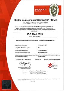 Certificates – BESTEC ENGINEERING & CONSTRUCTION PTE LTD